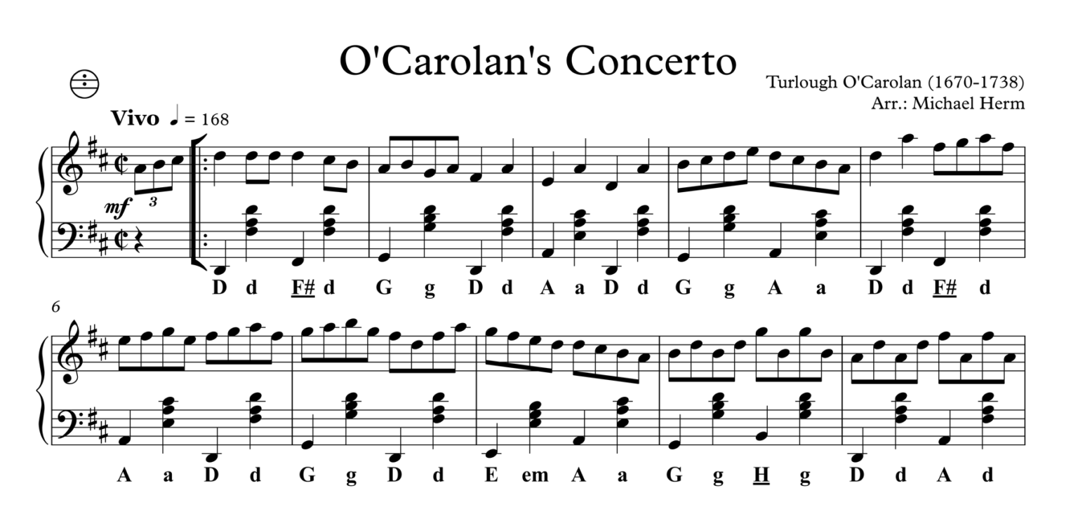 O’Carolan’s Concerto (Accordion Solo) – Akkordeon Noten